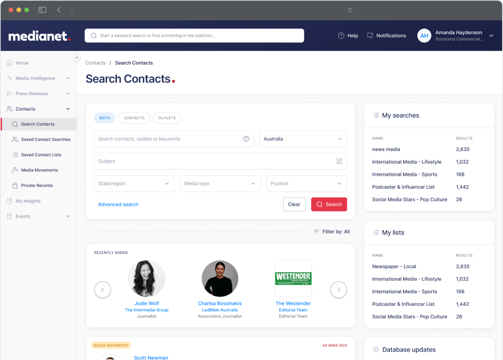 Medianet | Find Journalists | Medianet