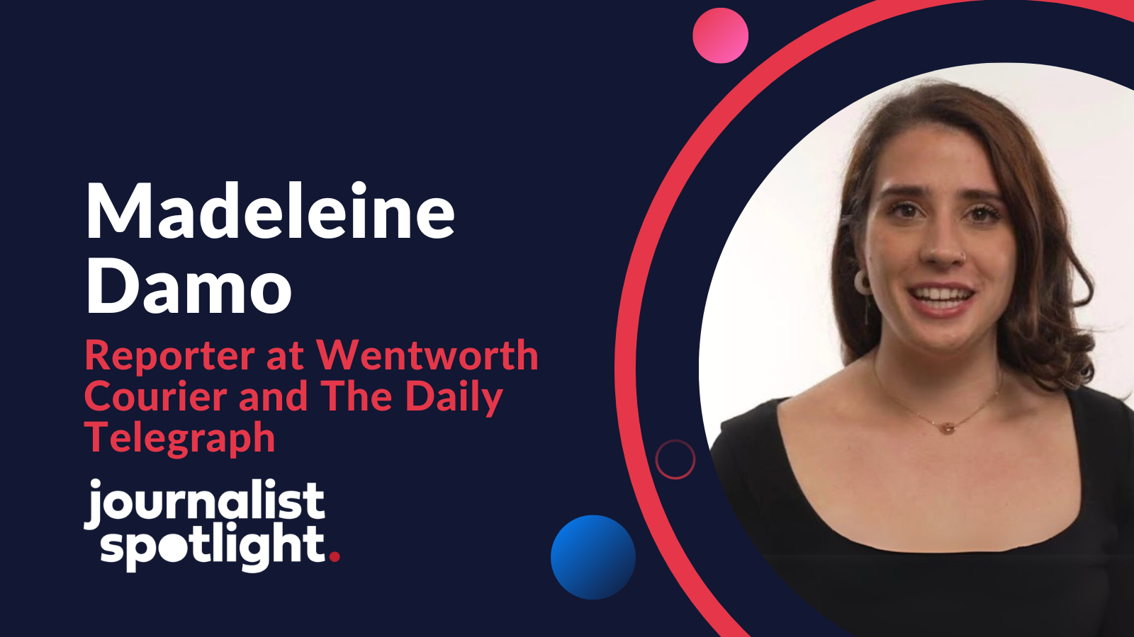 Medianet | Journalist Spotlight | Interview with Madeleine Damo ...