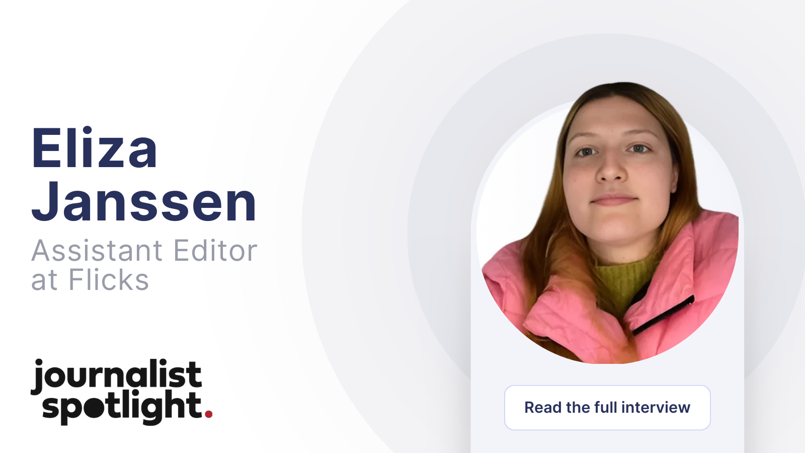 Medianet | Journalist Spotlight | Interview with Eliza Janssen ...