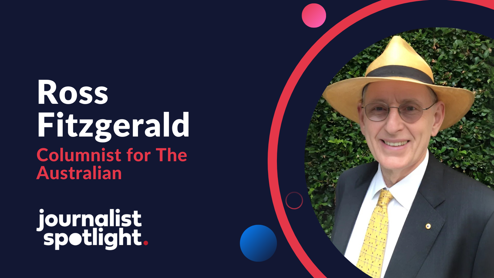 Journalist Spotlight | Interview with Professor Ross Fitzgerald AM ...