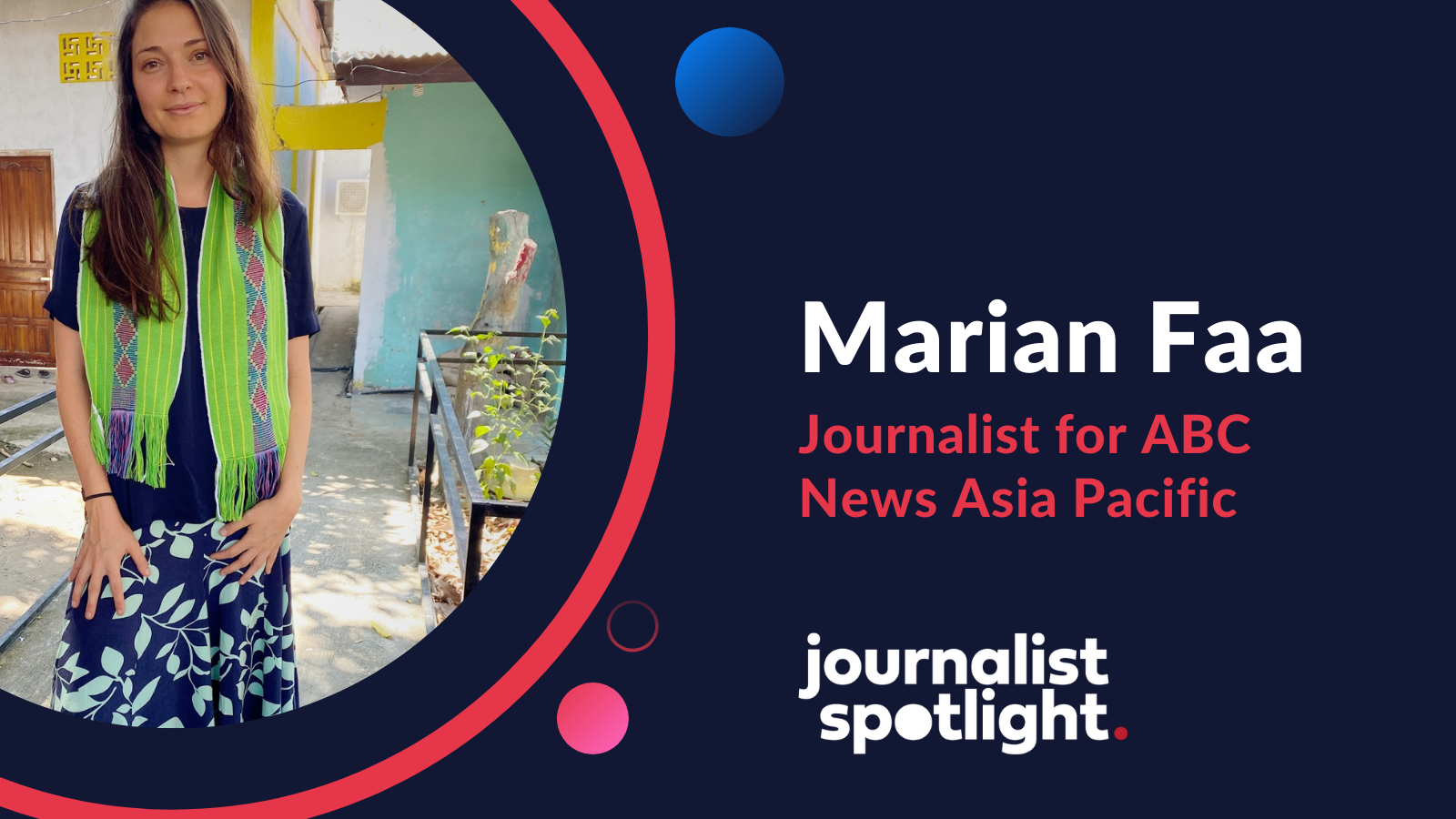 Journalist Spotlight | Interview with Marian Faa - Journalist for ABC ...
