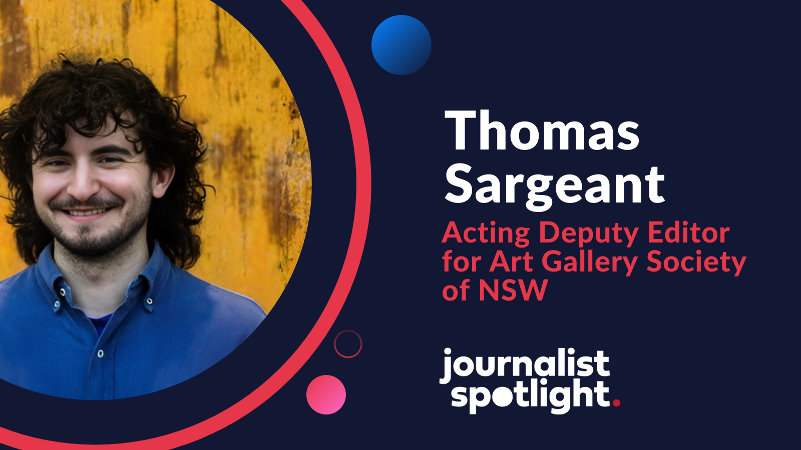 Medianet | Journalist Spotlight | Interview with Thomas Sargeant ...