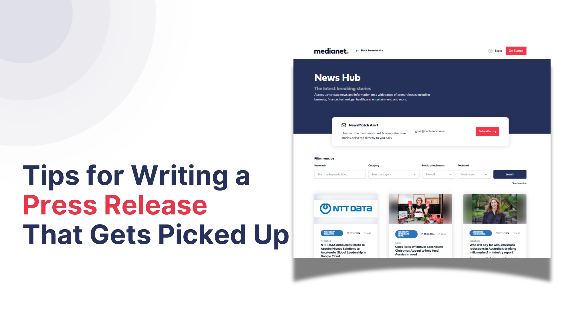Medianet | Tips for Writing a Press Release That Gets Picked Up